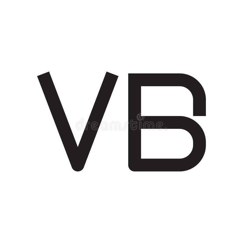 Vb Initial Letter Vector Logo Icon Stock Vector - Illustration of ...