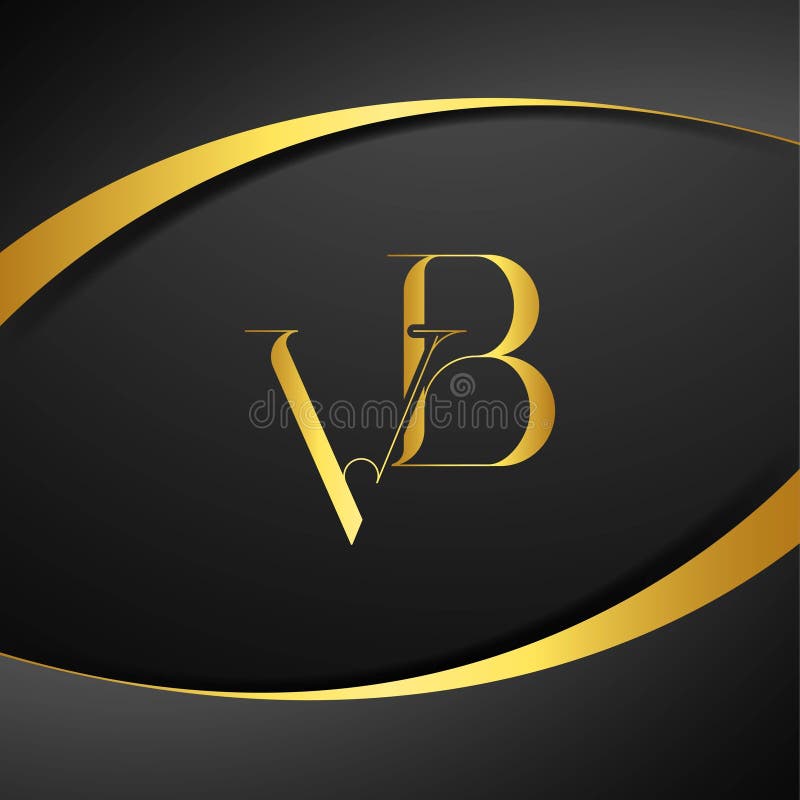 VB luxury letter logo stock vector. Illustration of creative - 356371817