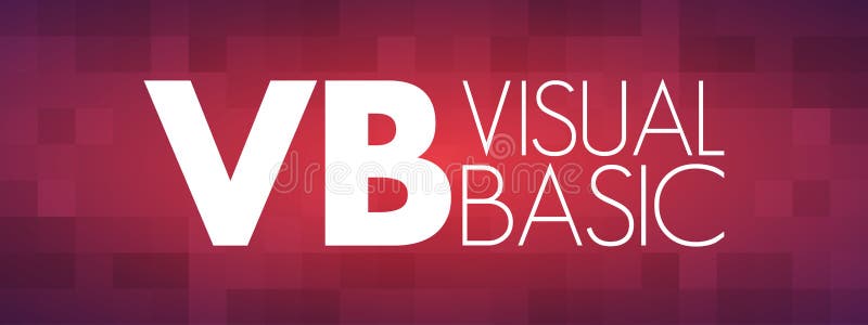Vb Visual Stock Illustrations – 18 Vb Visual Stock Illustrations ...