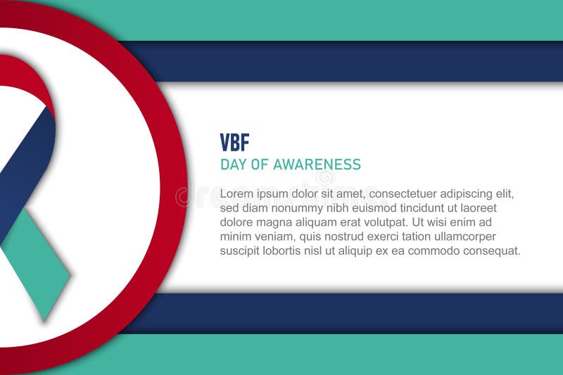 VBF Day of Awareness Background Stock Vector - Illustration of ...