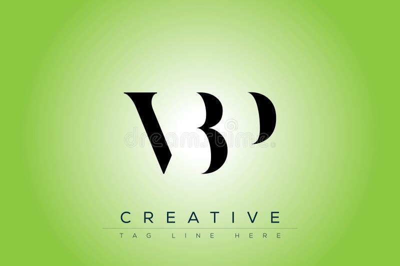 VBP Abstract Letter Logo Design Stock Vector - Illustration of letter ...