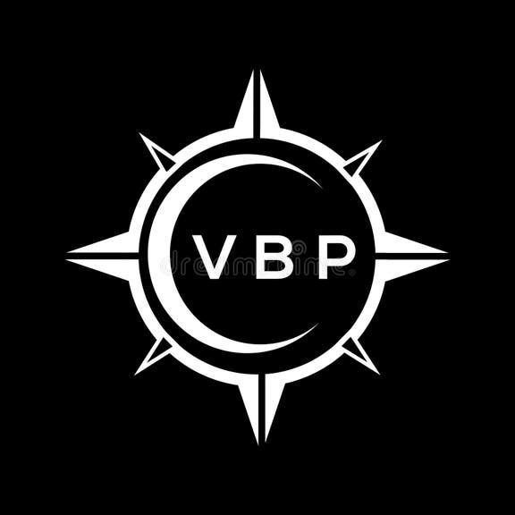 VBP Abstract Technology Logo Design on Black Background. VBP Creative ...