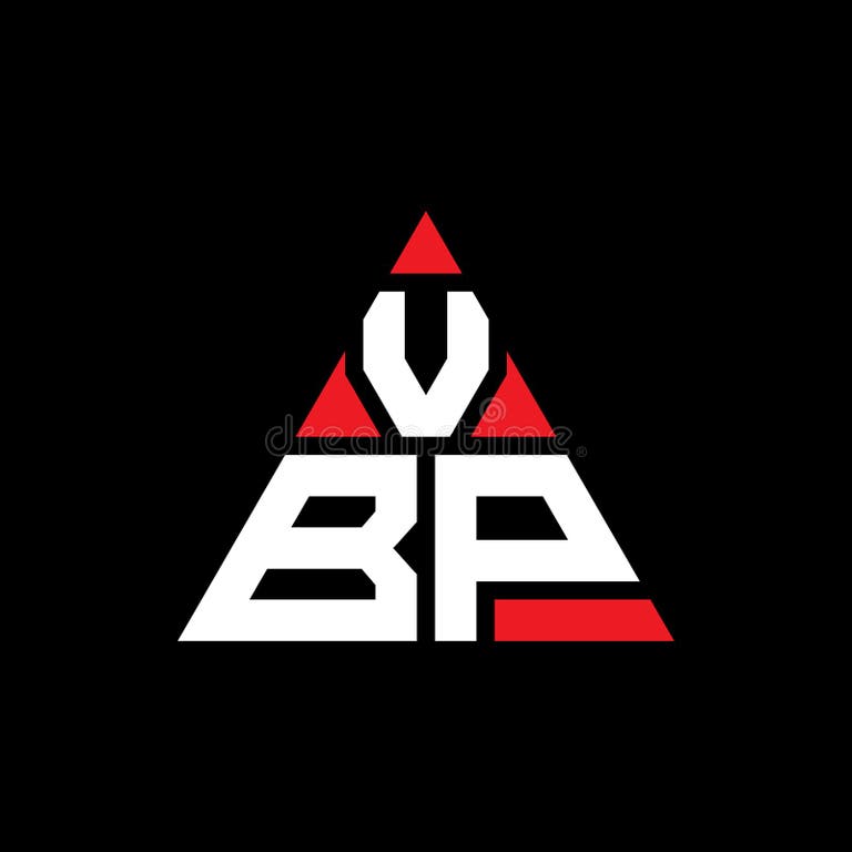 VBP Triangle Letter Logo Design with Triangle Shape. VBP Triangle Logo ...