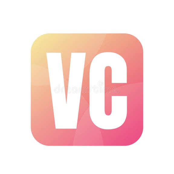 VC Letter Logo Design with Simple Style Stock Vector - Illustration of ...