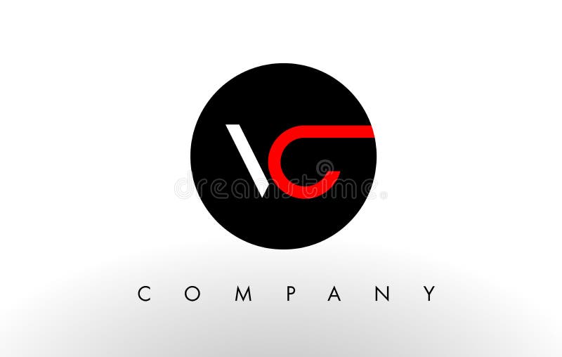 VC Logotipo Vector Del Diseño De Letra Ilustración del Vector ...