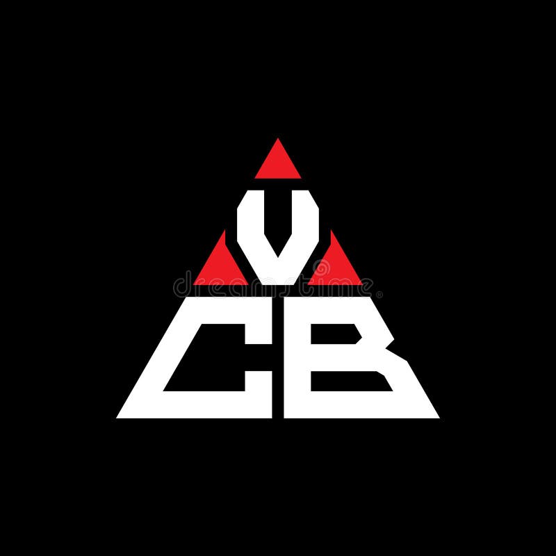 VCB Triangle Letter Logo Design with Triangle Shape. VCB Triangle Logo ...