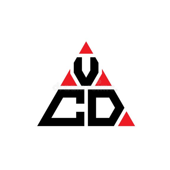 VCD Triangle Letter Logo Design with Triangle Shape. VCD Triangle Logo ...