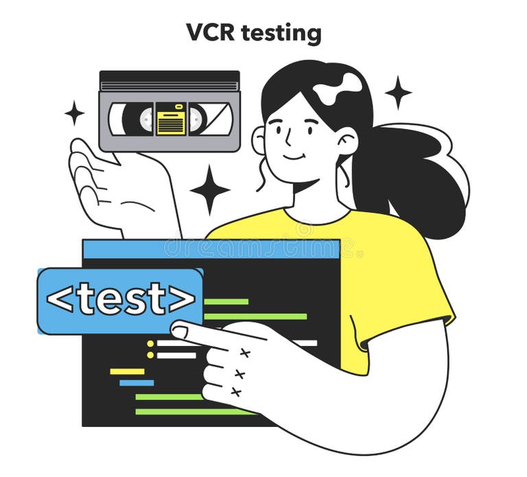 VCR Testing Technique. Software Testing Methodology Stock Vector ...
