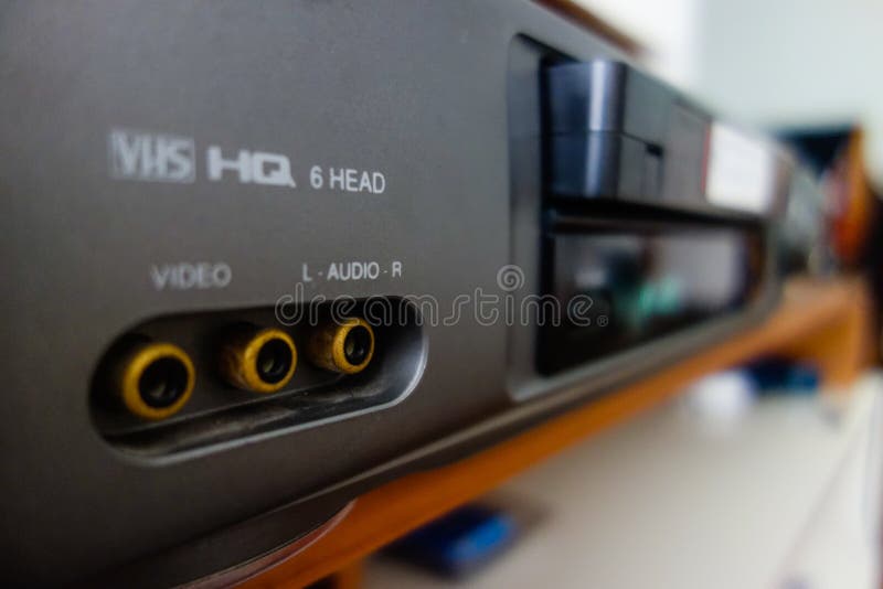VCR Timer Display and Buttons, Video Cassette Recorder Front Stock ...
