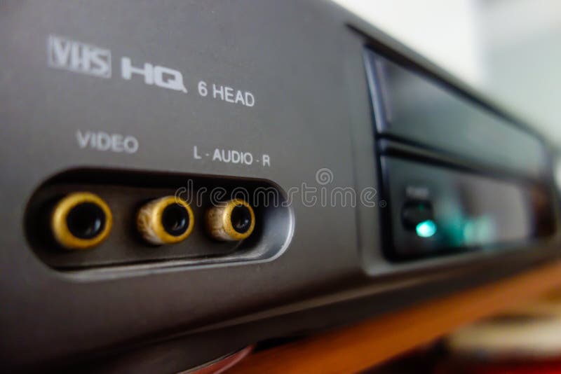 VCR Timer Display, Video Cassette Recorder Front Stock Image - Image of ...