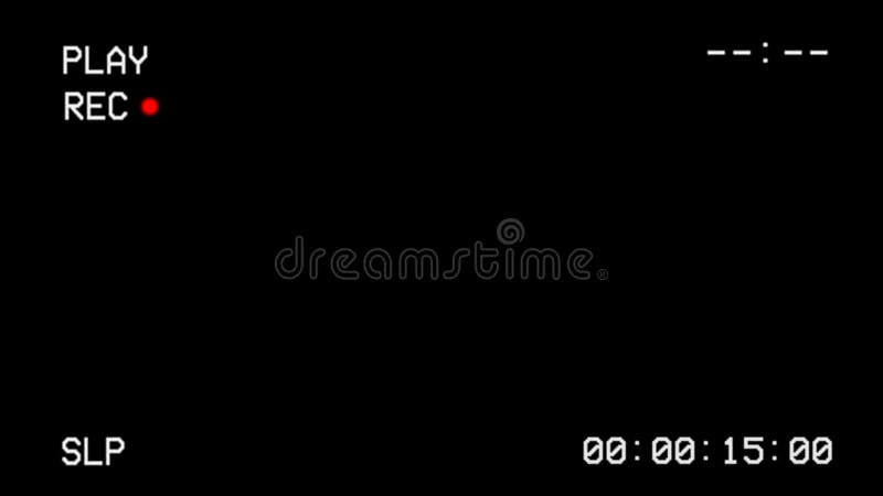 VCR VHS Screen Interface stock video. Video of tape - 126263145