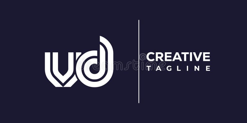 VD abstract logo stock vector. Illustration of symbol - 356197662