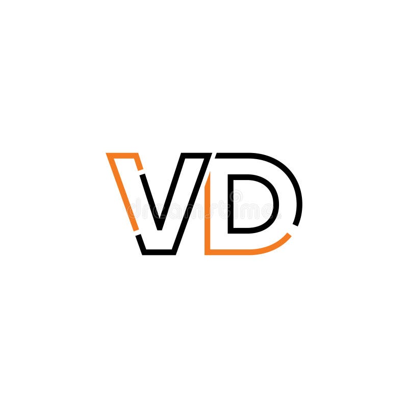 VD Letter Logo Icon Design Template Elements Stock Vector ...