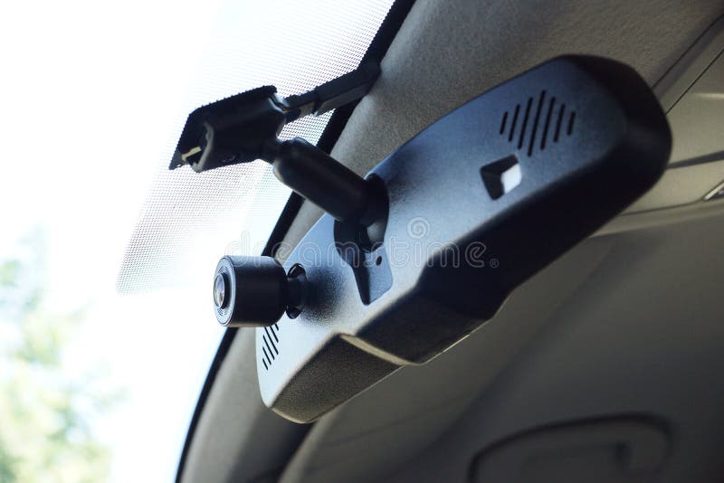 VDO camera in a car stock photo. Image of button, safety - 111981612