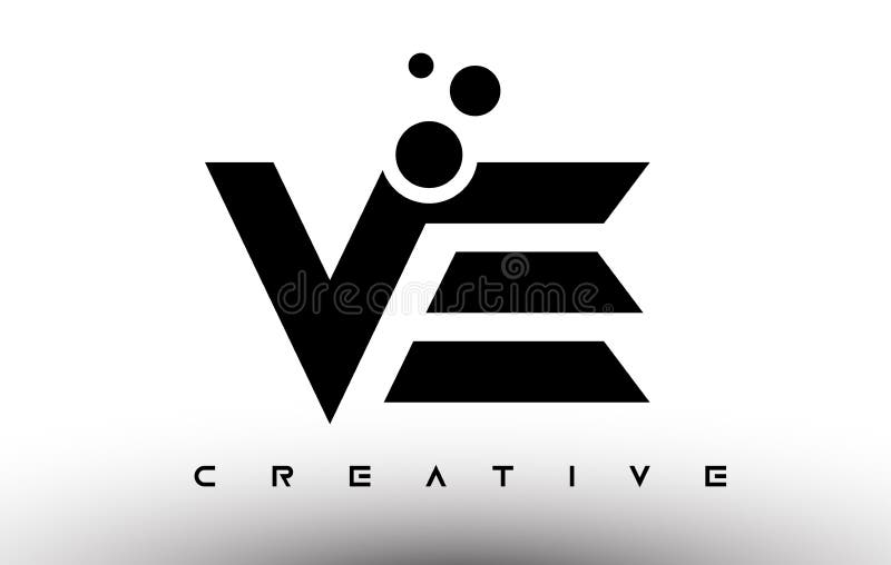 VE Elegant Letter Logo Design. VE Letter Icon with Creative Look Vector ...
