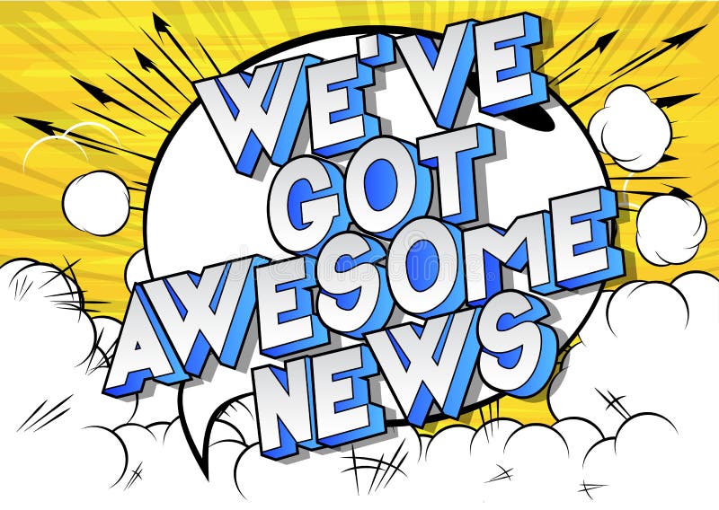 Good News - Comic Book Style Word. Stock Vector - Illustration of ...