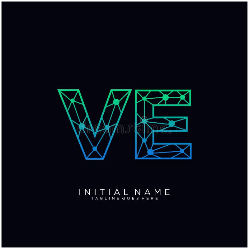 VE Letter Logo Icon Design Template Elements Stock Vector ...