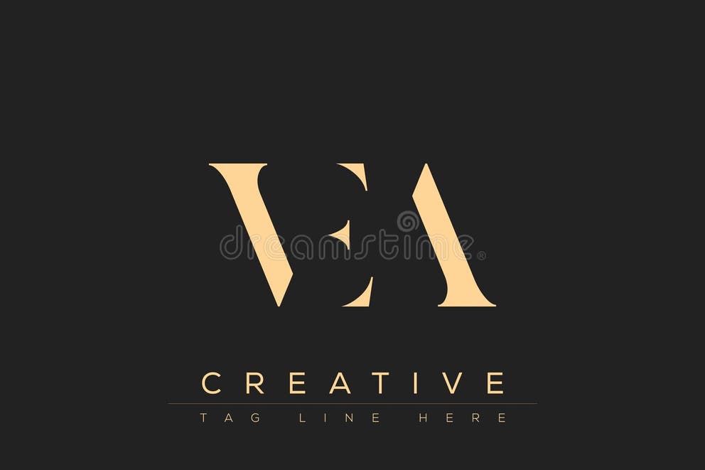 VEA Abstract Letter Logo Design Stock Vector - Illustration of sign ...
