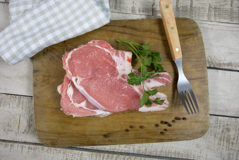 Veal Chopped on a Cutting Board Stock Image - Image of pork, cutting ...