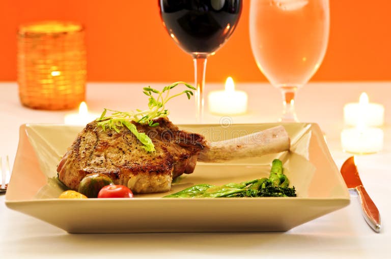 Veal dinner stock photo. Image of elegant, grilled, beef - 5504378