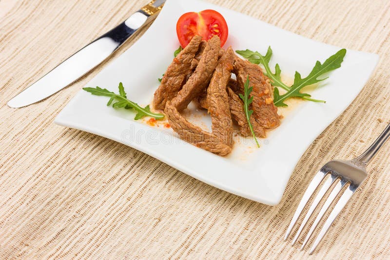 Veal with Vegetables stock photo. Image of beef, meat - 38425002