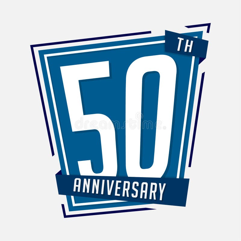 50 Years Celebrating Anniversary Design Template. 50th Anniversary Logo ...