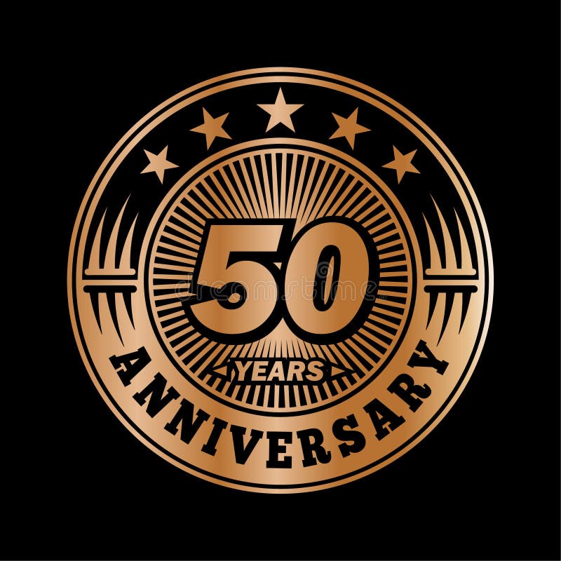 50 Years Anniversary Celebration. 50th Anniversary Logo Design. Fifty ...