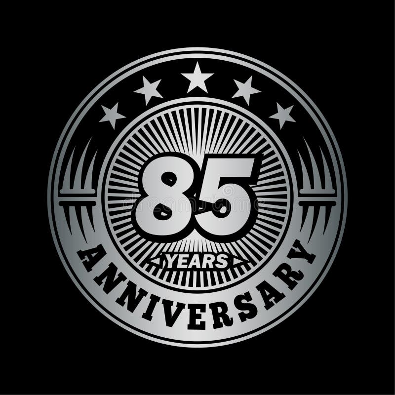 85 Years Anniversary Celebration. 85th Anniversary Logo Design. Eighty ...