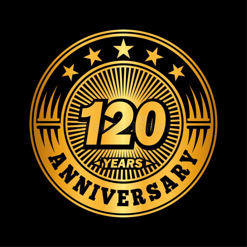120 Years Anniversary Celebration. 120th Anniversary Logo Design ...