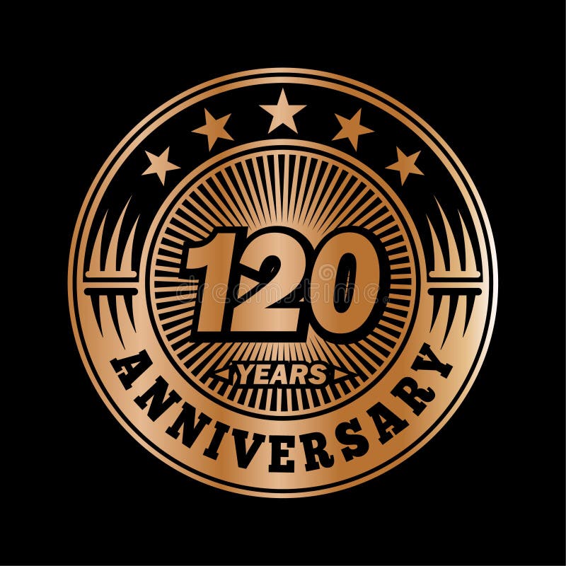 120 Years Anniversary Celebration. 120th Anniversary Logo Design ...