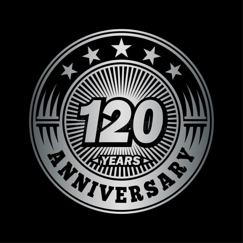 120 Years Anniversary Celebration. 120th Anniversary Logo Design ...