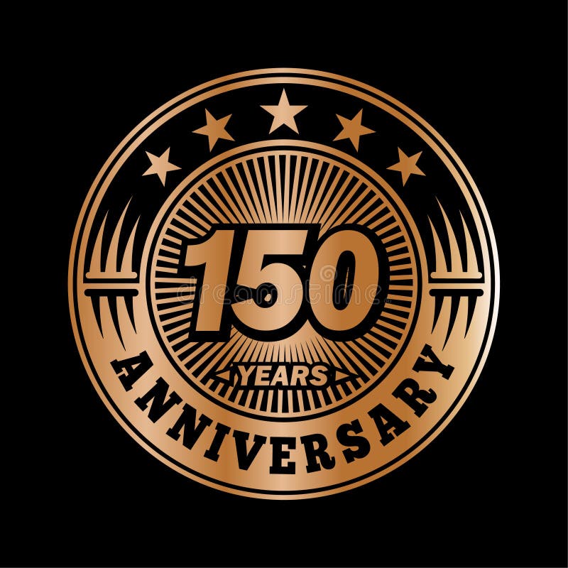 150 Years Anniversary Celebration. 150th Anniversary Logo Design ...