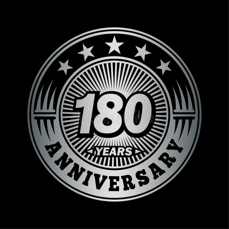 180 Years Anniversary Celebration. 180th Anniversary Logo Design ...