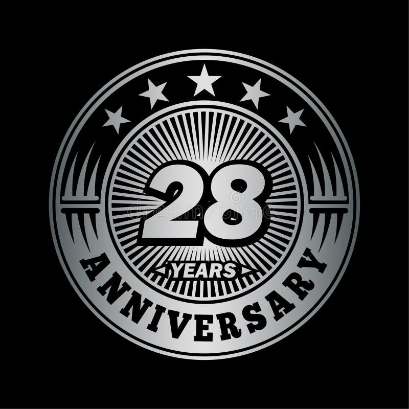 28 Years Anniversary Celebration. 28th Anniversary Logo Design. 28years ...