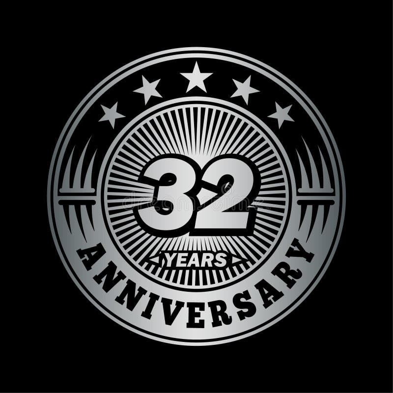 32 Year Ribbon Anniversary Stock Illustrations – 102 32 Year Ribbon ...