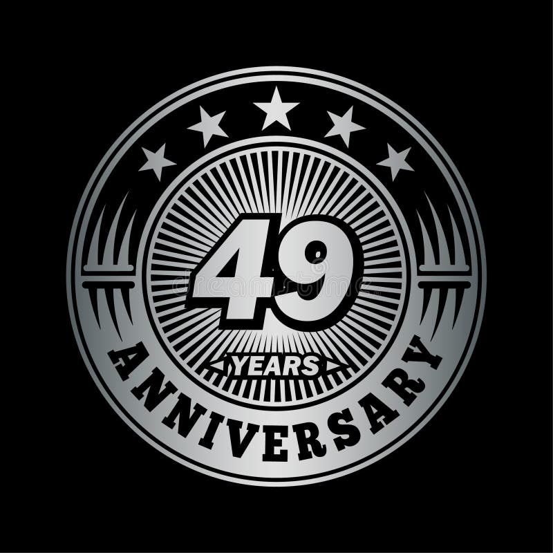 49 Years Anniversary Celebration. 49th Anniversary Logo Design. 49years ...