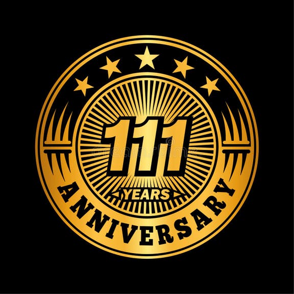 111 Years Anniversary Celebration. 111th Anniversary Logo Design ...