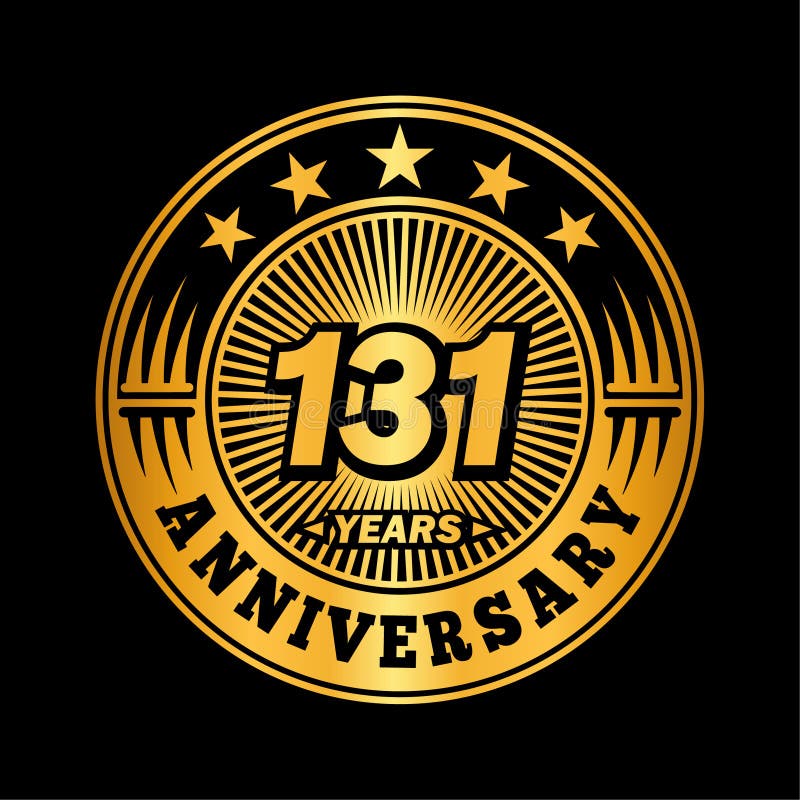 131 Years Anniversary Celebration. 131st Anniversary Logo Design ...