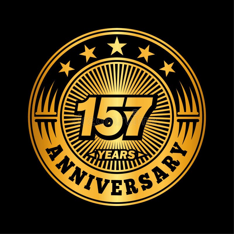 157 Years Anniversary Celebration. 157th Anniversary Logo Design ...
