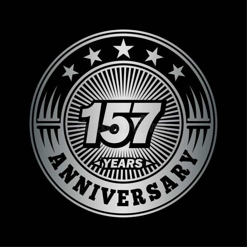 157 Years Anniversary Celebration. 157th Anniversary Logo Design ...