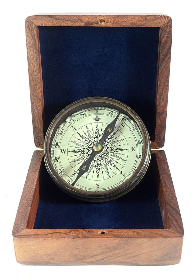 Vecchia bussola fotografia stock. Immagine di esplorazione - 22383688