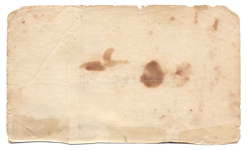 Vecchia Carta Grezza Vintage Con Graffi E Macchie Isolate Immagine ...