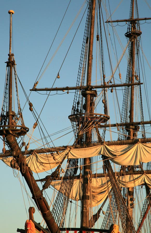 Vecchia nave - Batavia immagine stock. Immagine di olandese - 4525773