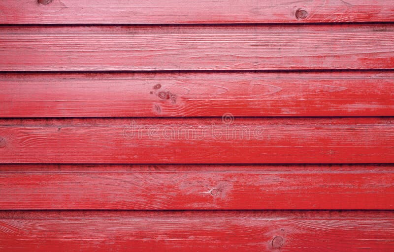 Vecchia Parete Di Legno Colore Rosso Verniciato Fotografia Stock ...