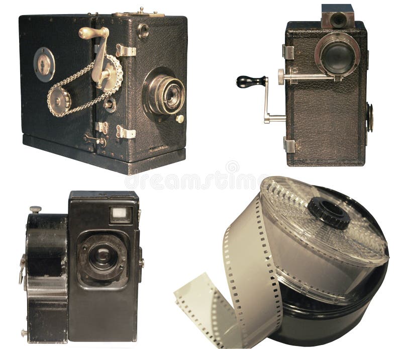 Vecchia videocamera antica immagine stock. Immagine di hollywood - 20927747