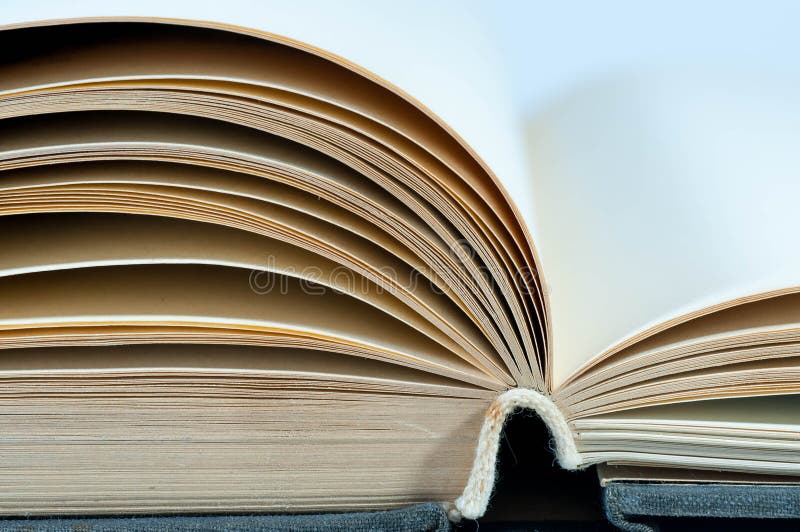 Vecchie Pagine in Bianco Aperte Del Libro Isolate Su Vetro Tagliato ...