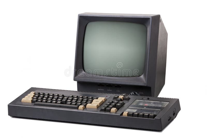 Vecchio Con Computer Personale Immagine Stock - Immagine di vecchio ...