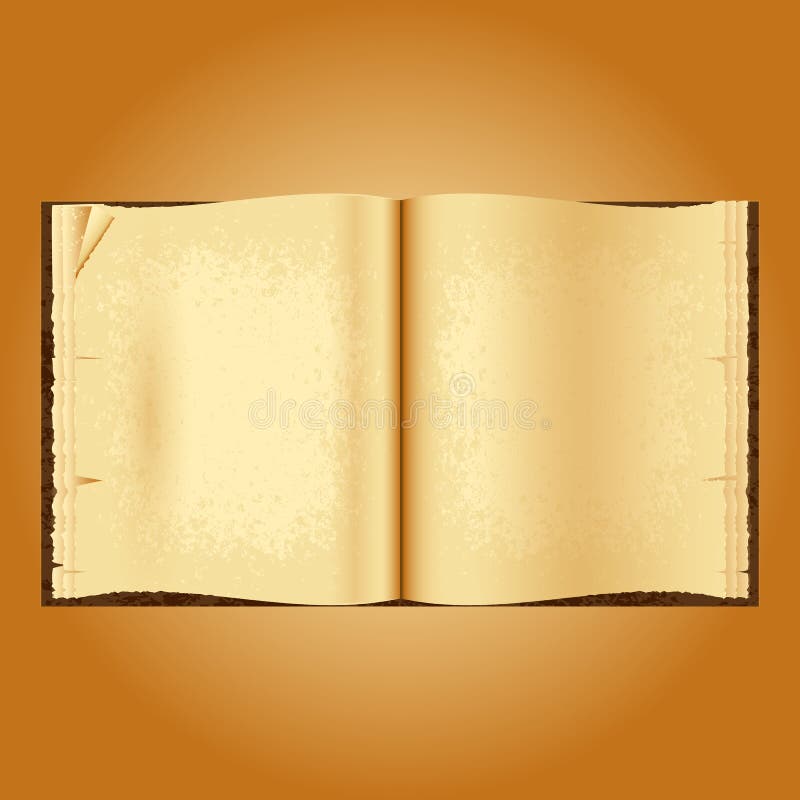 Pagine Aperte Del Libro Di Grunge Illustrazione di Stock ...