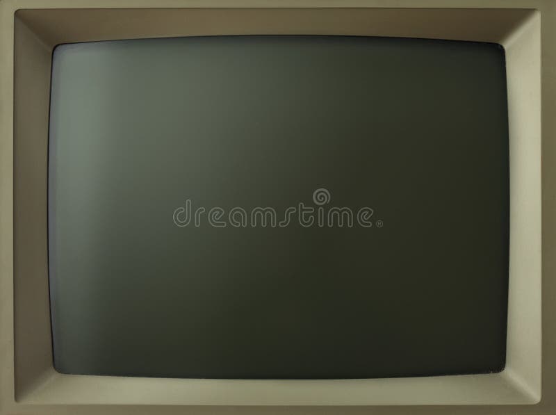 Vecchio schermo fotografia stock. Immagine di tubo, calcolatore - 24693366