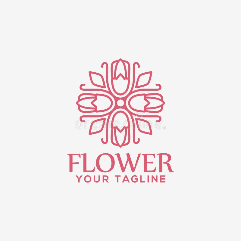 Vecteur Art Logo Template De Logo De Fleur Et Illustration Illustration ...